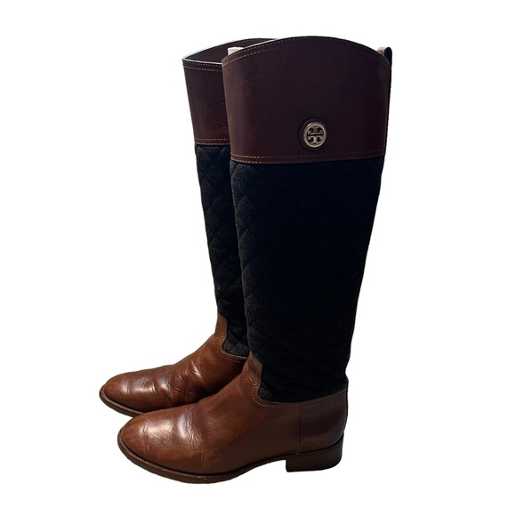 Tory Burch | Shoes | Tory Burch Quilted Knee Leather Rosalie Riding ...